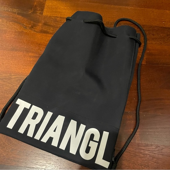triangl swimwear | Bags | Triangl Black Neoprene Drawstring Bag | Poshmark